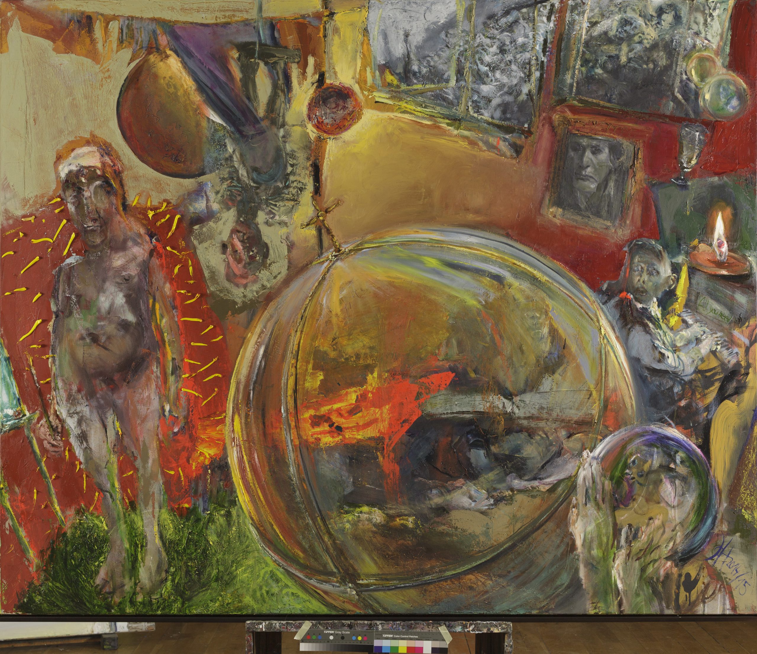 Johannes Heisig, Mach Dir ein Bild, 2015, Öl auf Leinwand, 170x210 cm ...